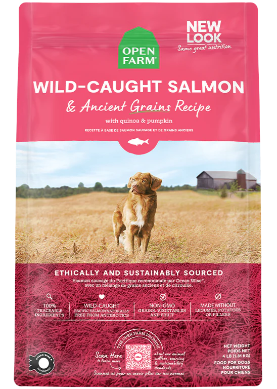 Open Farm Wild-Caught Salmon & Ancient Grains Dog Food – Balto Sports Ltd.